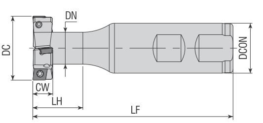 ATSM90-CC06-D28X8-W20-L66-Z04 T-образная фреза AKKO — купить на сайте ...